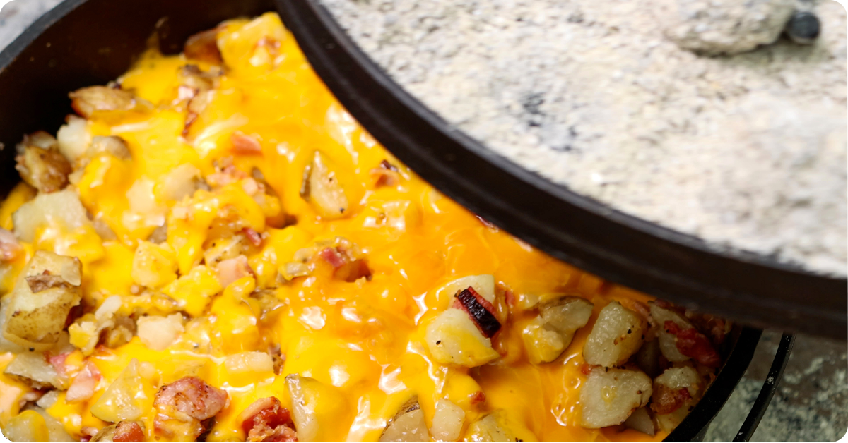 Easy, Cheesy Dutch Oven Potatoes | IFA's Helping to Grow Blog